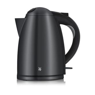 WMF Stelio Wasserkocher Edelstahl 1,7l, elektrischer Wasserkocher mit Kalkfilter, 2400 W, Wasserstandanzeige beleuchtet, edelstahl matt schwarz