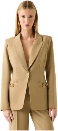 Guess Femme, Vestes, Beige, Taille: 48 FR Blazer crois&eacute;