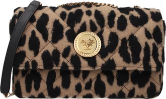 Versace Femmes Sacs &agrave; bandouli&egrave;re Marron/Noir Laine