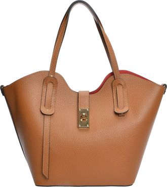 Isabella Rhea Braun Rindsledertasche