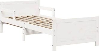 vidaXL Cadre de lit Blanc 80 x 200 cm Bois dingénierie vidaXL
