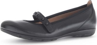 Gabor Damen Klassische Ballerinas, Frauen Flats,Freizeitschuhe,sportlich,Ballerinen,Halbschuhe,Sommerschuhe,Slipper,schwarz (Uni),40.5 EU / 7 UK