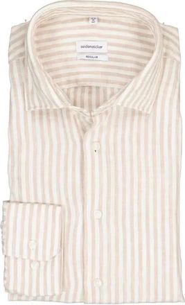 Seidensticker Seidensticker Herren Hemd beige Leinen