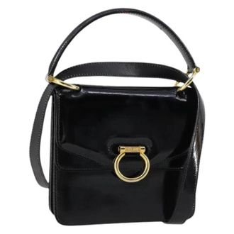Celine Pre-owned Enamel Hand Bag - - Pre-owned - Damen - Schwarzk - ONE SIZE