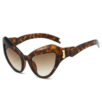 Generic Lunettes de soleil de luxe vintage oeil de chat pour femmes, lunettes de soleil UV400 pour hommes, nuances rétro tendance 2025