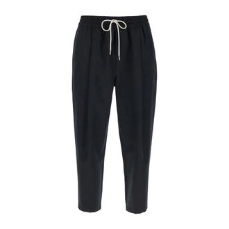 Dr&ocirc;le de Monsieur Homme, Pantalons, Noir, Taille: S Pantalon Noir en Laine Carotte