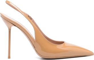 PARIS TEXAS Lidia - Escarpins &agrave; bride arri&egrave;re en cuir verni