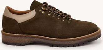 Faguo Chaussures en cuir su&egrave;de kaki