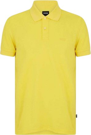 HUGO BOSS Firenze Poloshirt f&uuml;r Herren, Baumwolle (Leuchtend Gelb)