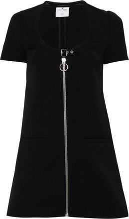 Courr&egrave;ges Kurzes Kleid - Schwarz