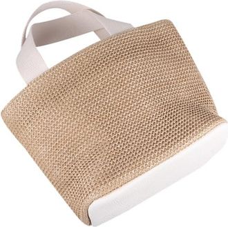 Garneck Sac Tiss&eacute; Vintage Femme Sac &agrave; Main &eacute;t&eacute; Beige Chic pour Shopping et Voyage