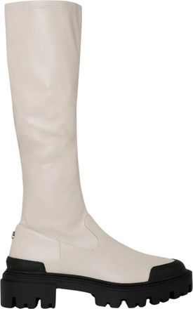 Steve Madden Femme, Chaussures, Blanc, Taille: 37 1/2 EU High Boot