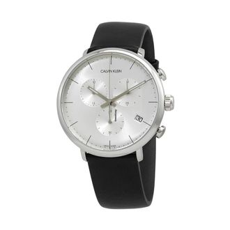 Calvin Klein Homme, Accessoires, Gris, Taille: ONE Size Montre High Noon en Acier Inoxydable