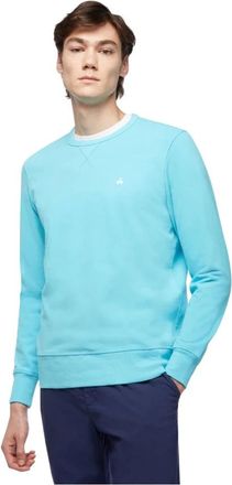Brooks Brothers Homme, Sweatshirts et sweats &agrave; capuche, Bleu, Taille: L Stretch Sueded Cotton Jersey SweaT-shirt