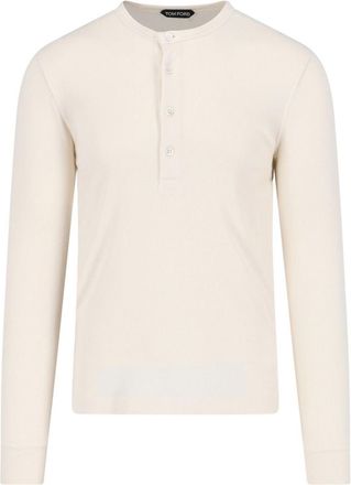 Tom Ford Rundhalspullover - Weiß