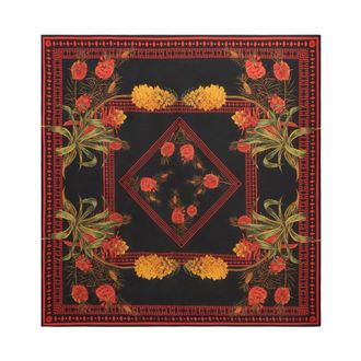 Blumarine Femme, Accessoires, Multicolore, Taille: ONE Size Foulard en twill de viscose avec imprim&eacute; logo