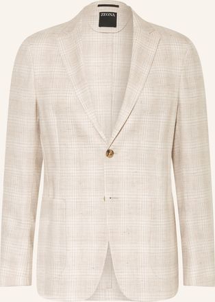 Ermenegildo Zegna Zegna Sakko Extra Slim Fit Mit Leinen beige