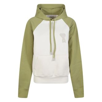 Ami Femme, Sweatshirts et sweats &agrave; capuche, Blanc, Taille: 36 FR Ami De Coeur SweaT-shirt
