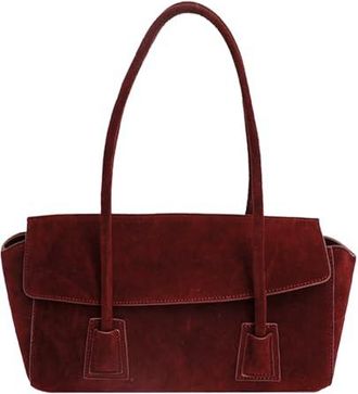 Generic Sac &agrave; main tendance sous les bras pour femme en cuir synth&eacute;tique r&eacute;tro avec poign&eacute;e sup&eacute;rieure pour le travail, le shopping, les voyages, rouge, 480.0