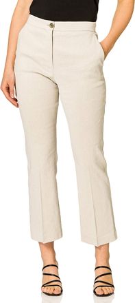 Pinko Damen Solo Hose, I10_Beige Grigio-Vento, 44