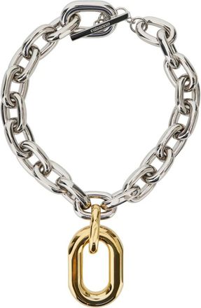 Paco Rabanne Femme, Accessoires, Gris, Taille: ONE Size Collier Gris avec D&eacute;tails Bijoux
