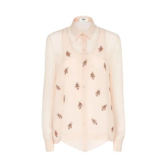 Fendi Damen, Blusen & Hemden, Rosa, XSGr&ouml;&szlig;e