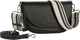 Gabor Satteltasche GABOR Linda Summer, Damen, Gr. B/H/T: 25,5cm x 16,5cm x 9cm, schwarz, Lederimitat, clean, gepflegt, unifarben, Taschen, Damen Umh&auml;ngetasc