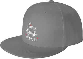 Generic Vivre, Rire, Aimer Femme Homme Chapeaux Pare-Soleil Snapback Casquette Hip Hop R&eacute;glable Casquette De Baseball pour Adulte Sport P&ecirc;che