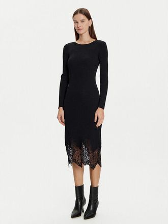 Morgan Strickkleid 242-RMSIKA Schwarz Slim Fit