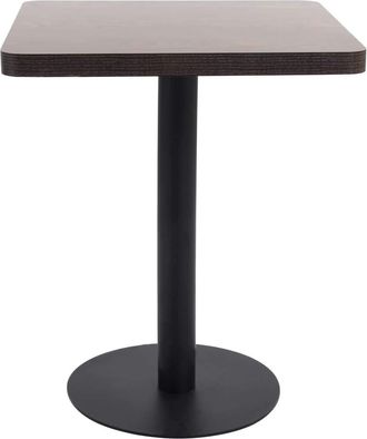 Generic Bistrotisch, MDF-Kaffeebar mit Stahlbeinen und -sockel, Moderner Quadratischer Fr&uuml;hst&uuml;ckstisch f&uuml;r K&uuml;che, Essecken und Kleine R&auml;ume in Wohnungen (60 x