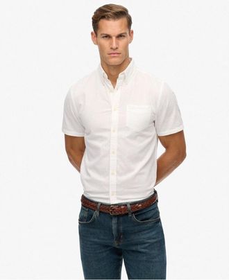 Superdry Chemise &agrave; manches courtes en lin et coton City