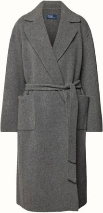Ralph Lauren Femme, Manteaux, Gris, Taille: 40 FR Manteau Portefeuille Ceintur&eacute;