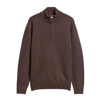 Barbour Holden Half Zip - Homme - Pulls - Brun - Taille: XL