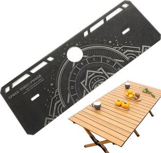 Generic Outdoor -Tischplatte - Camping -Acryl -Top -Abdeckung, tragbares leichte Ausrüstung | Schnelle Setup High Clarity Support für Reisesport -Wanderpickni