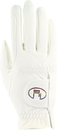 Roeckl Sports Reithandschuh Marne, Freizeit Sommer Handschuh, Weiß/Regenbogen 9