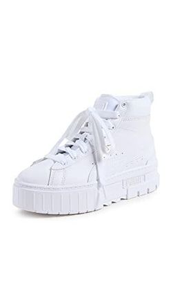 Puma Womens Mayze Mid Sneaker, Puma White, 8.5 Medium US
