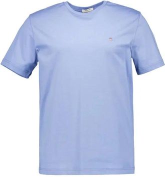 GANT Herren T-Shirt blau Baumwolle