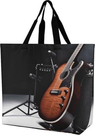 Generic Instrument De Musique : Guitare Sac Fourre-Tout Imperm&eacute;able Tote Bag Grand Sac A Main Femmes Pour Travail Shopping Quotidienne