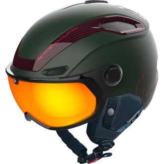 Bolle V-Line Carbon, Forest Matte, Phantom Fire Cat 1 to 3, Small, Snow Helmets, Unisex, Adult