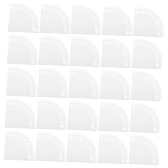 Cabilock 40 St&uuml;ck Hochzeitspapier Filigraner Spitzenkante Leichter f&uuml;r Bl&uuml;tenbl&auml;tter Eleganter Wei&szlig;er Streukegel f&uuml;r Geburtstag Buffet Weihnachts Festdekoratio