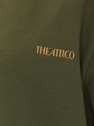 The Attico Color-Block Cotton Shirt - Green