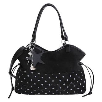Generic Sac &agrave; main en cuir synth&eacute;tique avec poign&eacute;e sur le dessus, grande capacit&eacute;, bandouli&egrave;re r&eacute;glable, pour femme, usage quotidien, occasion sp&eacute;ciale, Noir