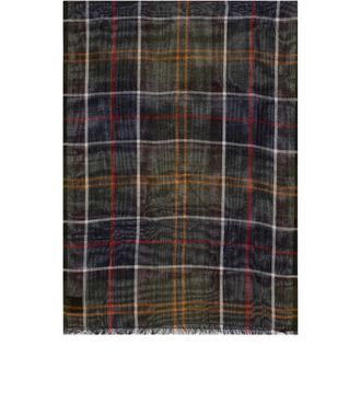 Barbour &Eacute;CHARPE WELTON TARTAN VERTE NOIRE BARBOUR