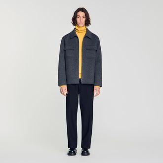 Sandro Surchemise double face zipp&eacute;e