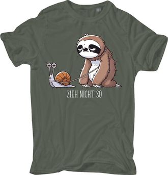 Spass Kostet &Uuml;bergr&ouml;ssen 3XL - 8XL Herren T-Shirt Zieh Nicht so faultier Level Sonntag Modus