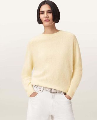 AllSaints Rebel - Pullover in Heugelb