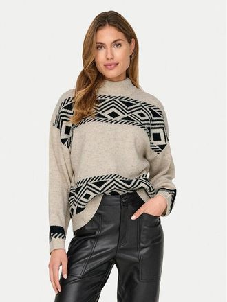 Only Rollkragenpullover Victoria 15321179 Beige Regular Fit