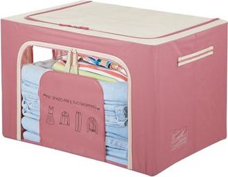 KASANOVA 1 KLEIDERSCHRANK 62X44X40 CM MALLOW SCHRIFTZUG, Polyester Eisen MDF-Faserplatte PVC-Kunststoff, mauve