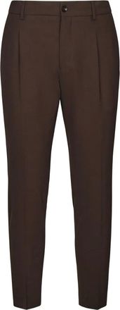 Be Able Hose mit Bundfalten - Braun