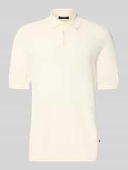 Matinique Slim Fit Poloshirt aus Baumwoll-Mix in Strick-Optik
